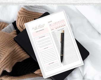 Cute Girly Pink Daily Planner To-do List Printout Instant Download ...