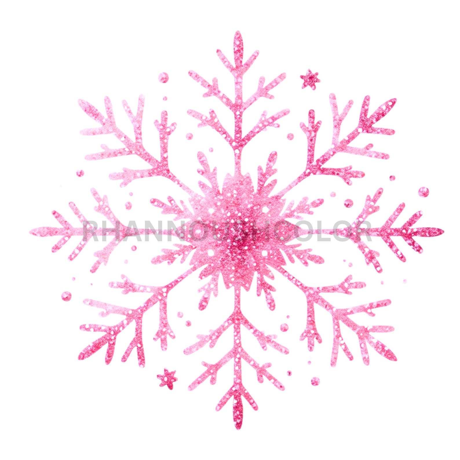 PINK SNOWFLAKE CHRISTMAS Digital Stickers Planner Stickers Scrapbooking ...