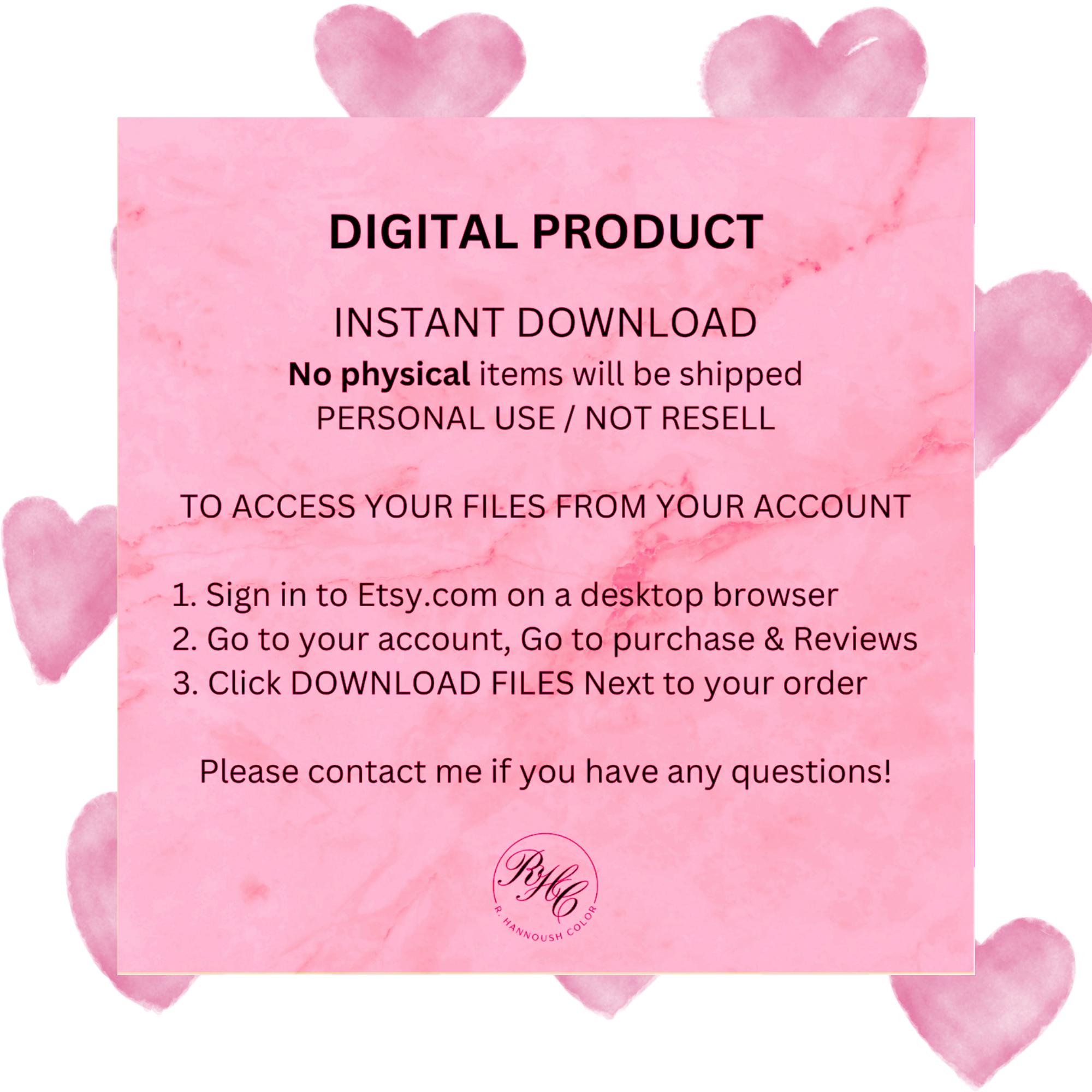 Cute Girly Pink Daily Planner To-do List Printout Instant Download ...