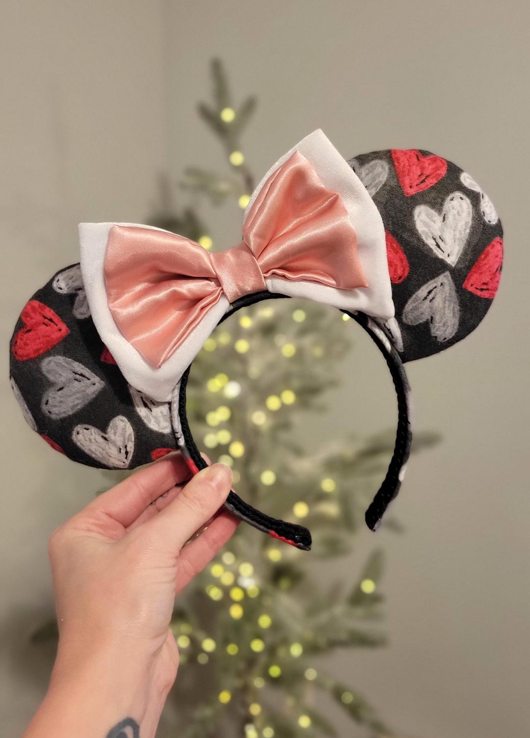 Heart Ears With a Soft Bow - Etsy