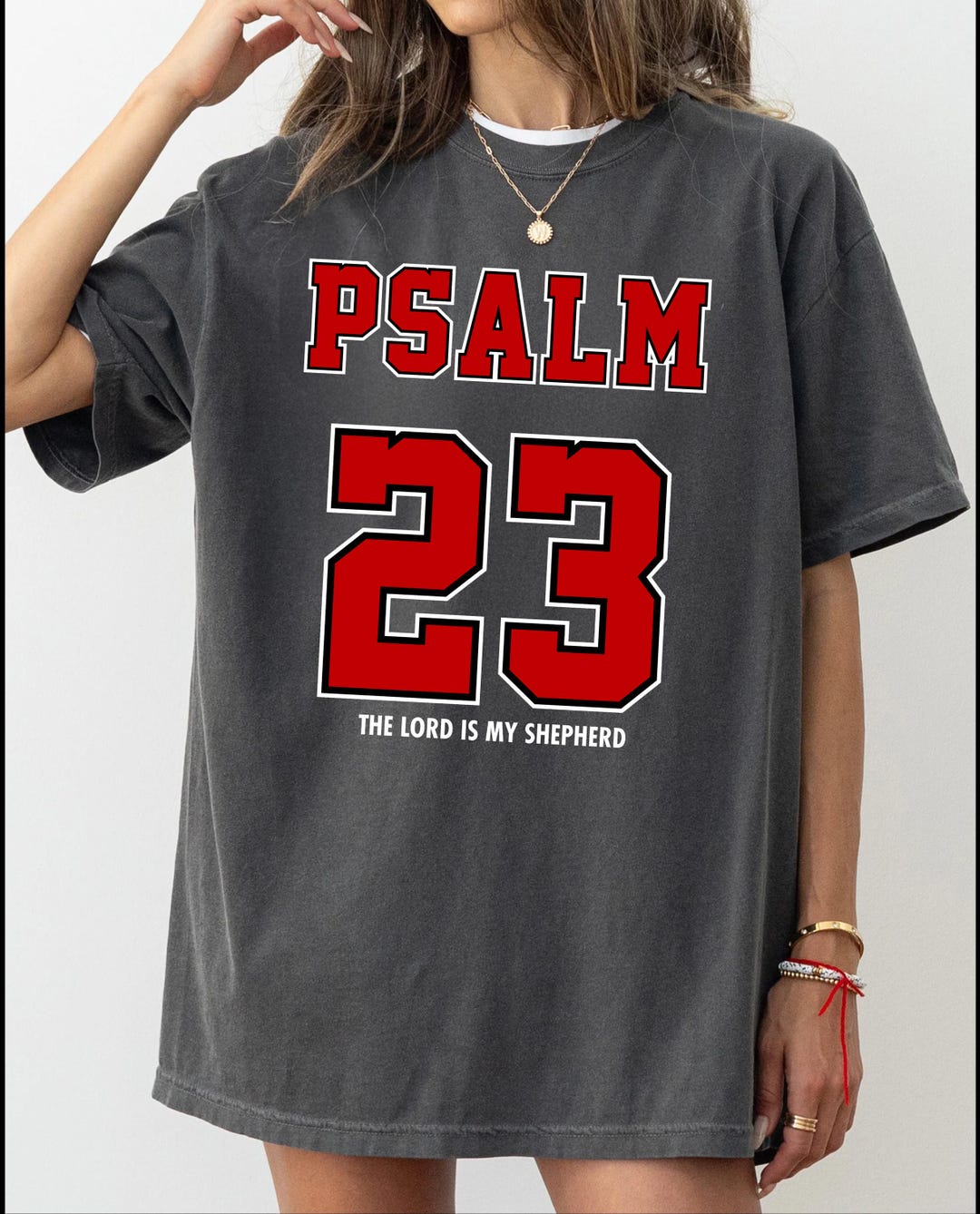 Vintage Psalm 23 Shirt – Inspired by Classic Sports Jerseys, Psalm 23 ...
