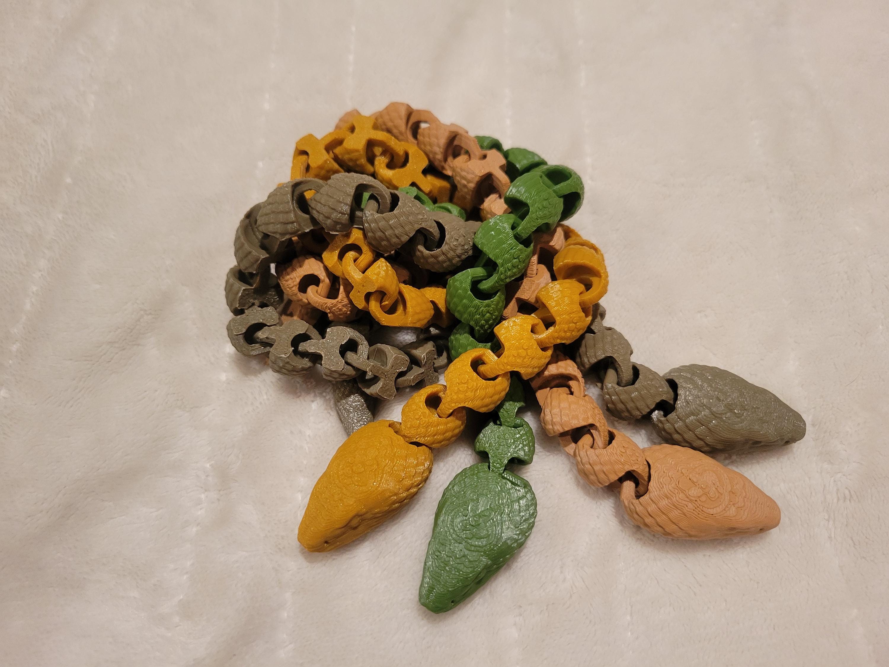 3D Printed Articulated Snakes - Etsy