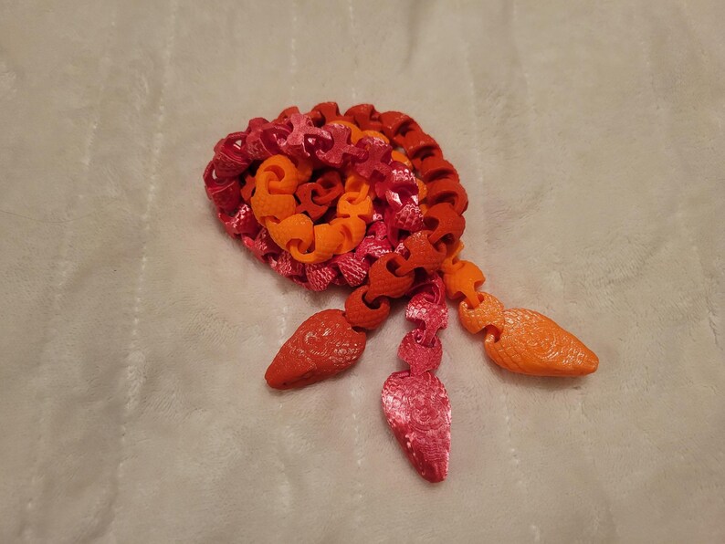 3D Printed Articulated Snakes - Etsy