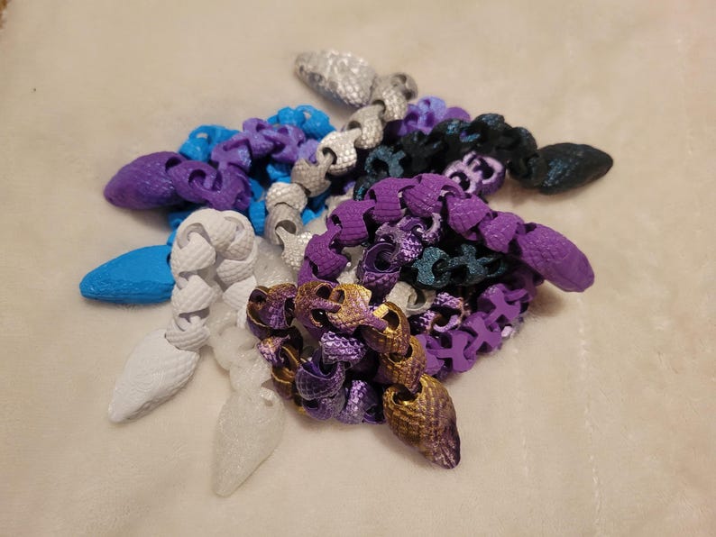 3D Printed Articulated Snakes - Etsy