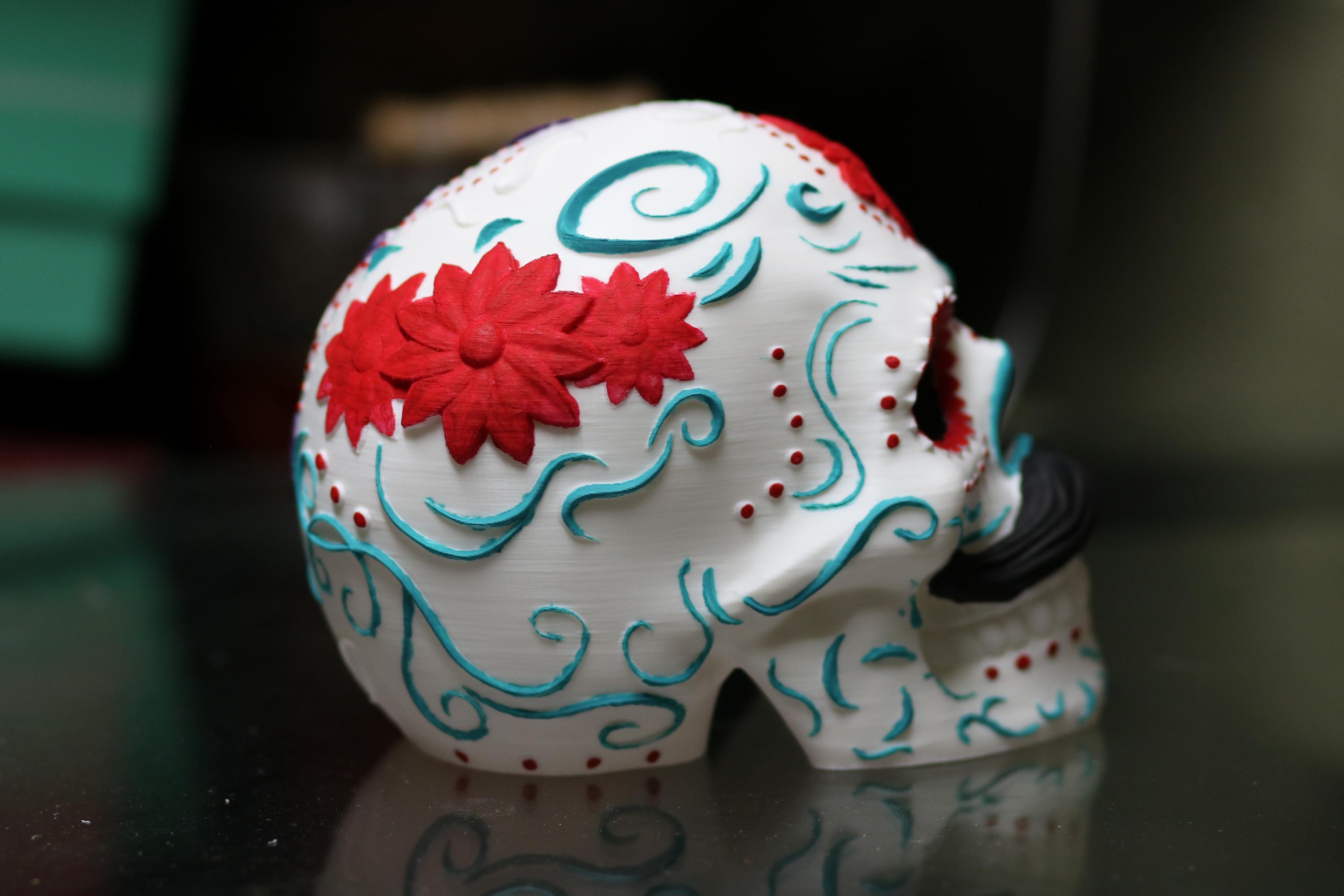 3D Printed Sugar Skulls (unpainted) - Etsy