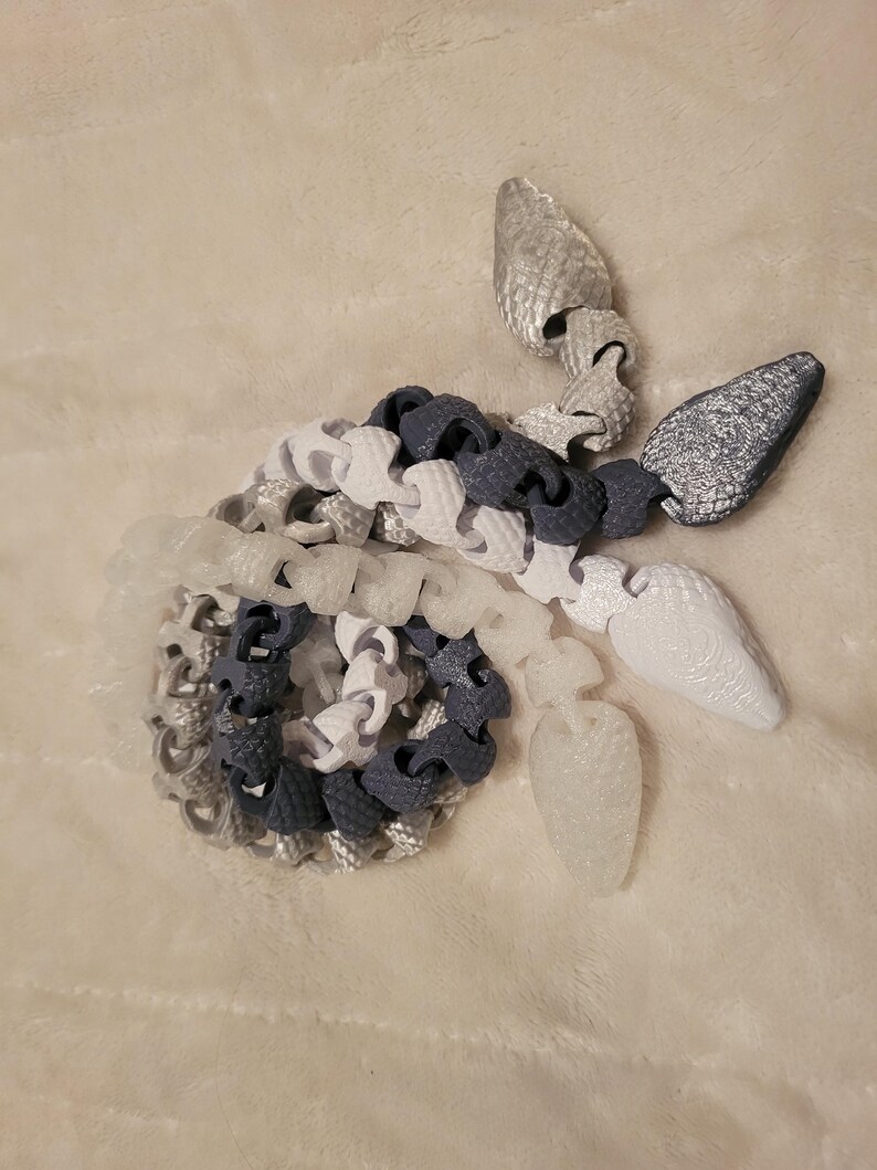 3D Printed Articulated Snakes - Etsy