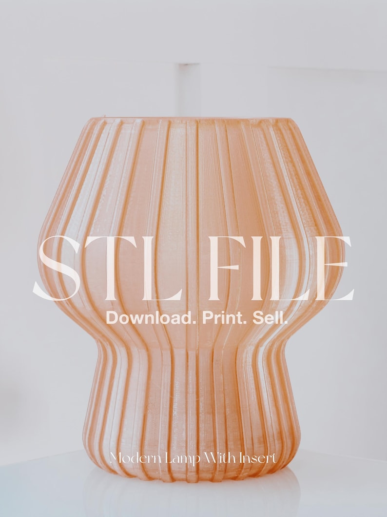 3D Printed Lamp Set, STL File, Stl File Lamp for 3D Printing, 3D ...