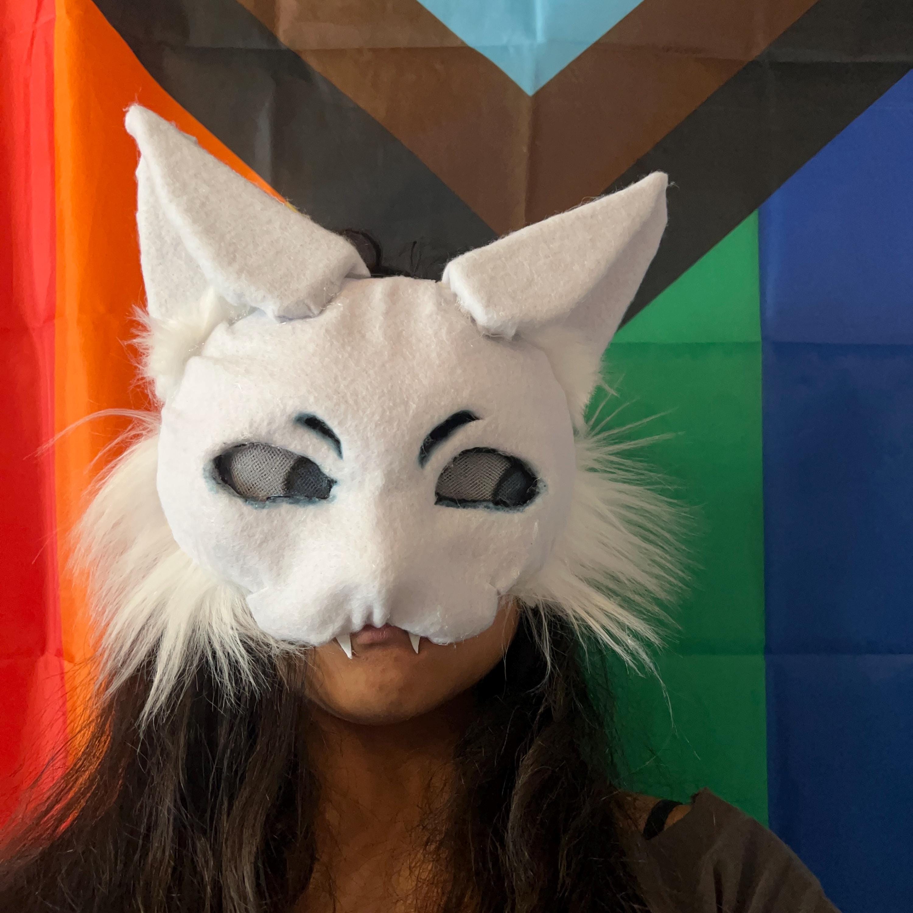 Turkish Angora Cat - Therian Mask - Etsy