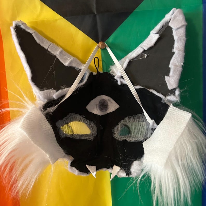 Turkish Angora Cat - Therian Mask - Etsy