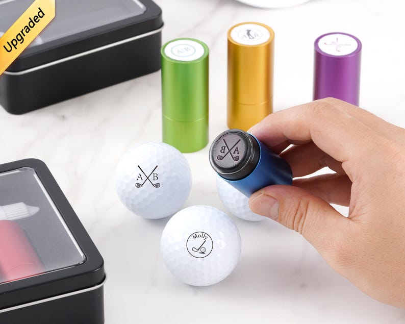 Personalized Golf Ball Stamp, Custom Golf Stamp, Name Golf Stamp, Golf ...