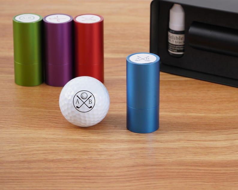 Personalized Golf Ball Stamp, Custom Golf Stamp, Name Golf Stamp, Golf ...