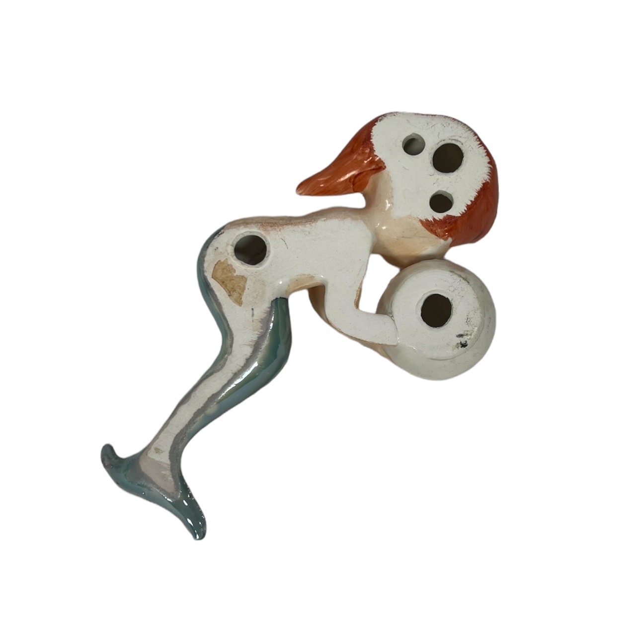 Vintage Lefton Mermaid Wall Plaque Red Hair Holding Bubble - Etsy