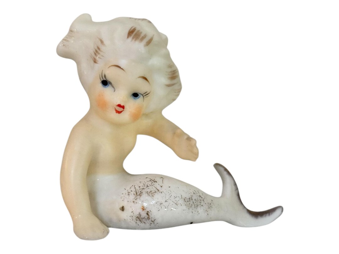 Vintage Norcrest Mermaid Figurine 1950s Japan - Etsy