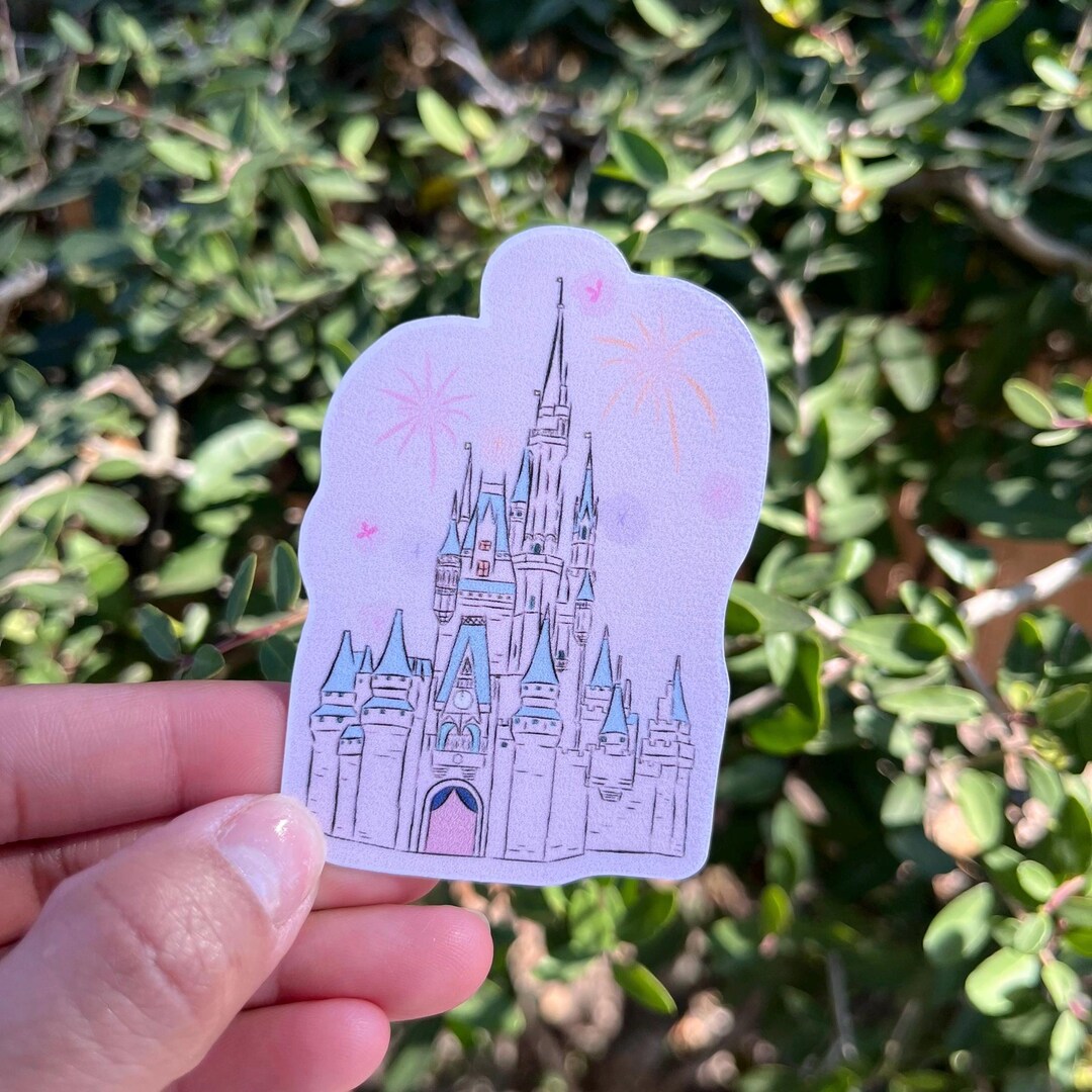 Magic Kingdom Sticker, Disney Cinderella Castle and Fireworks, Laptop ...