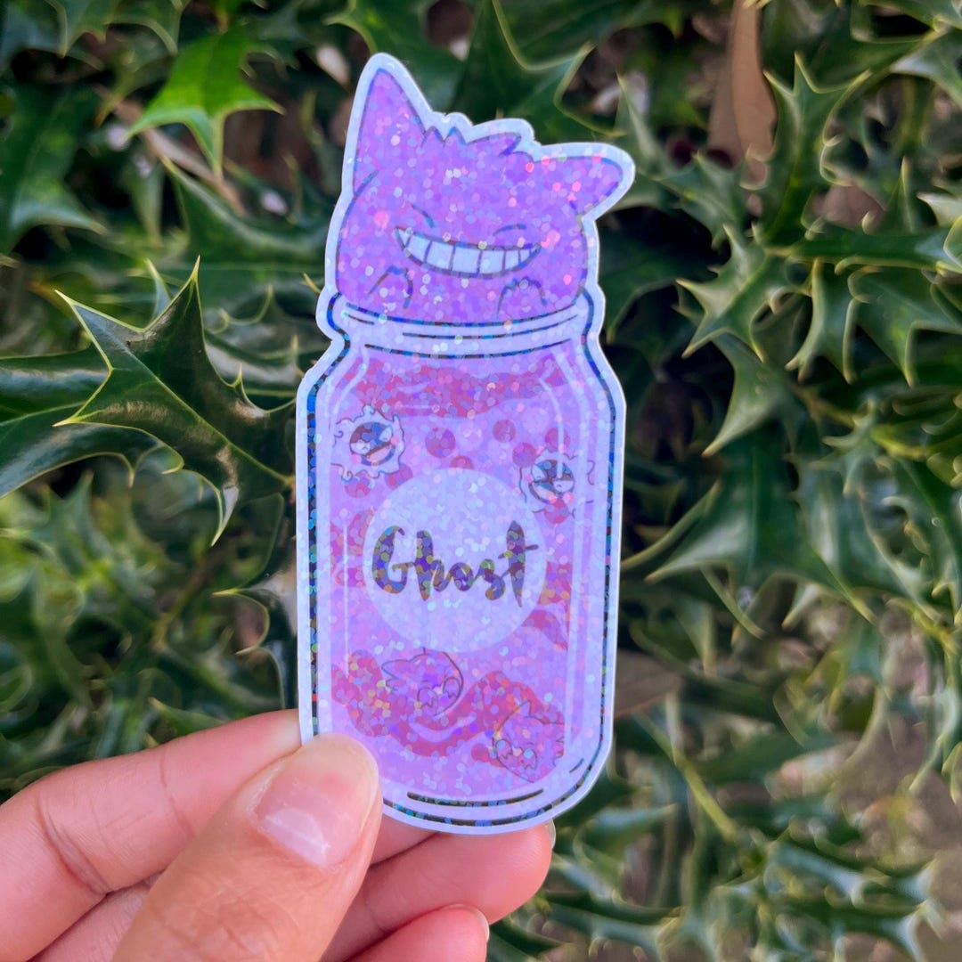 Gengar Sticker, Pokemon Sticker, Holographic Sticker, Cute Pokemon ...