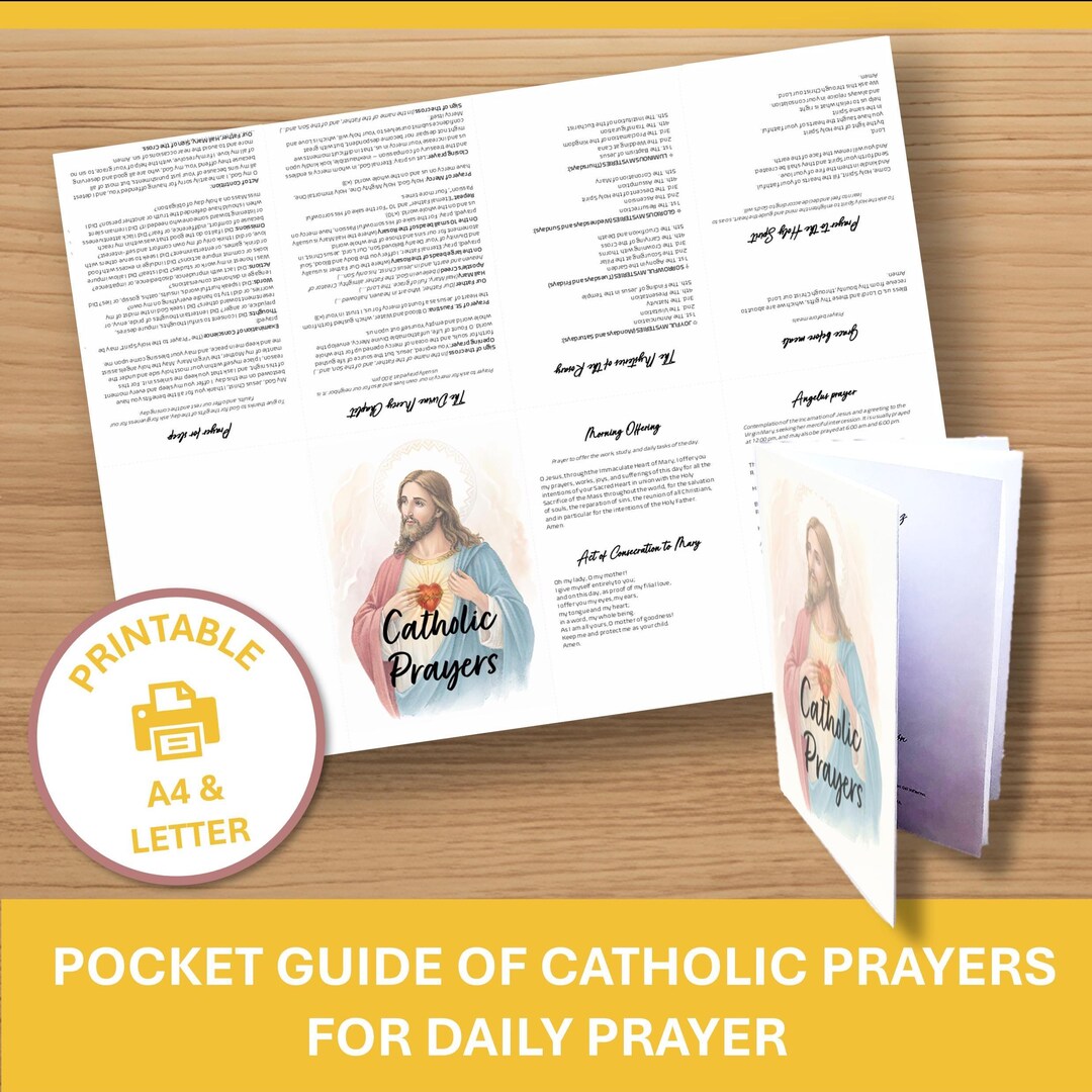 Catholic Prayer Printable Booklet Download Mini Devotional Resource ...