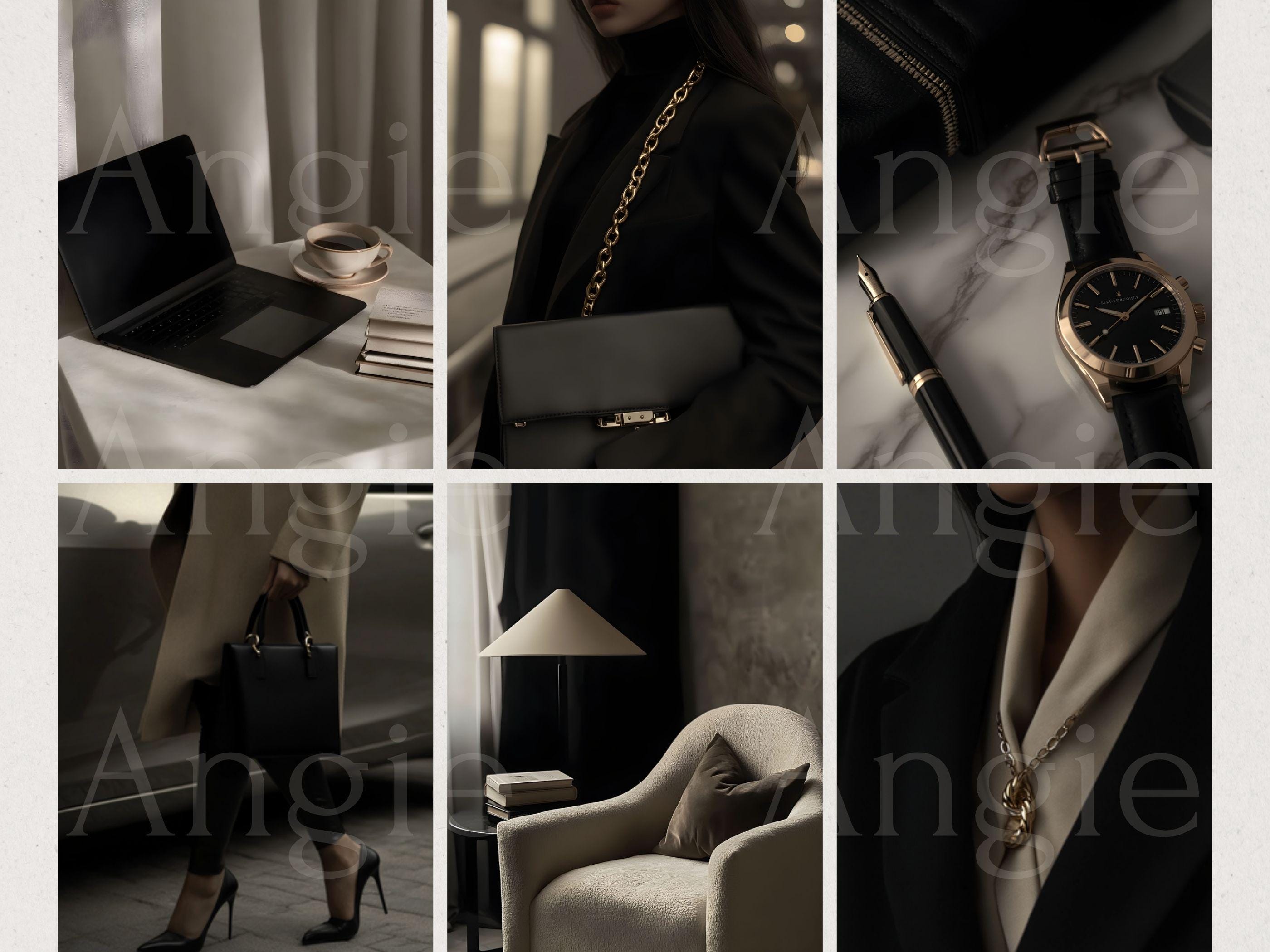 Luxury Dark Aesthetic Stock Photos Bundle for Faceless Instagram ...