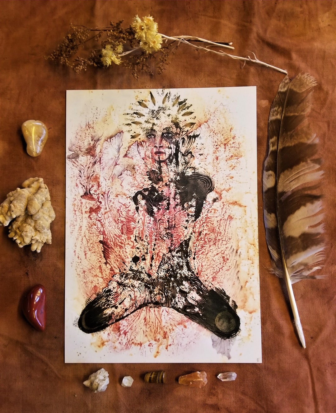 ANIMA Soul Painting Illustration: A5 Art Print - Etsy