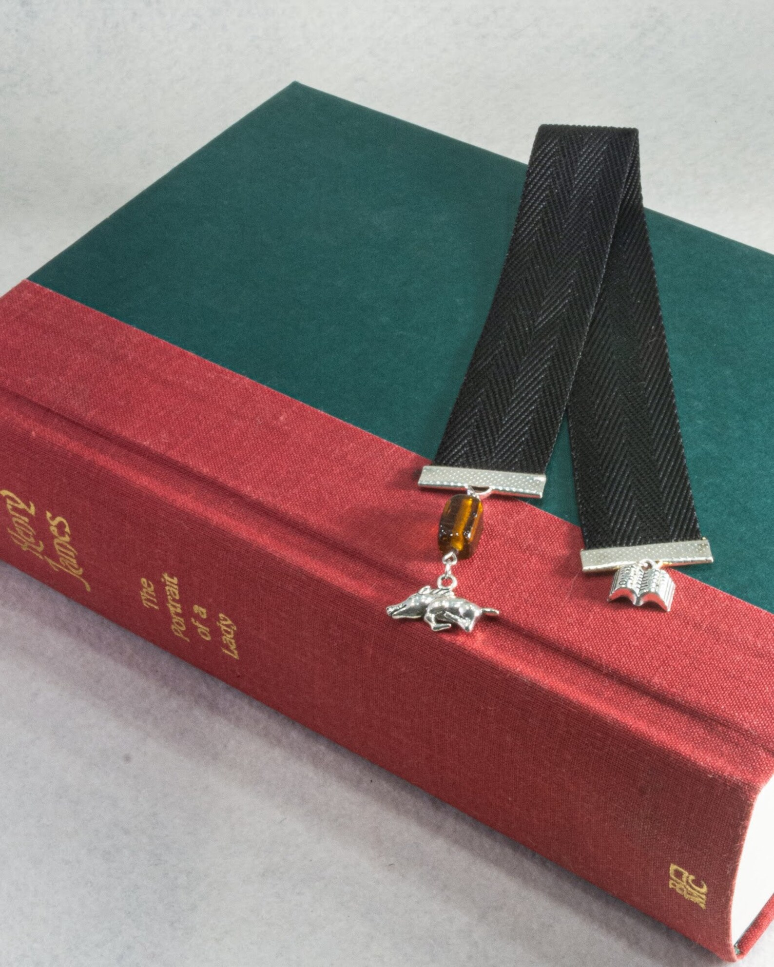 Charmed Ribbon Bookmark Black - Etsy