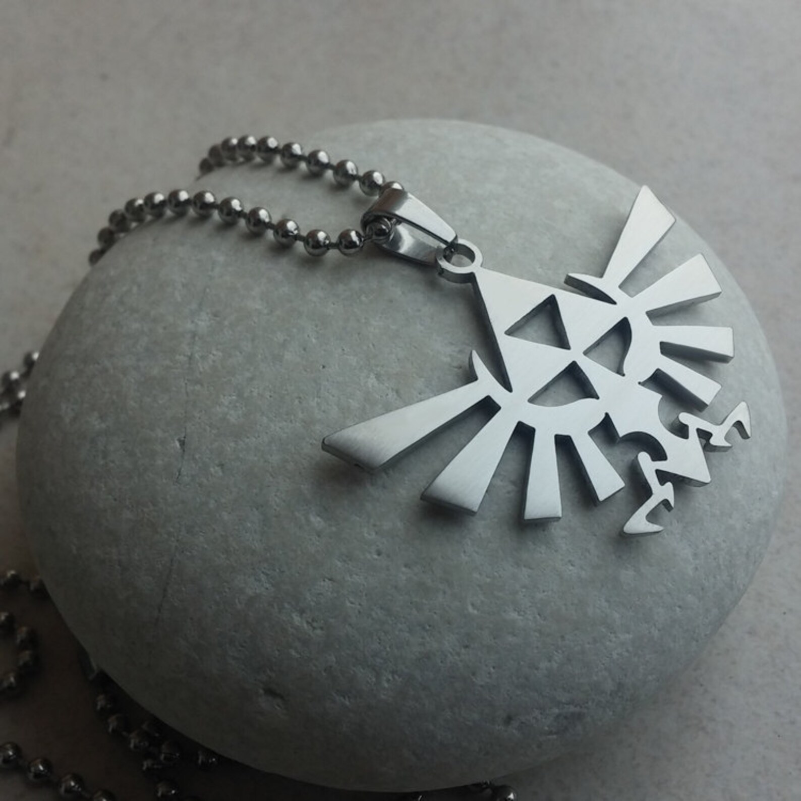 Legend of Zelda Stainless Steel Pendant Necklace - Gamer Jewelry - Etsy
