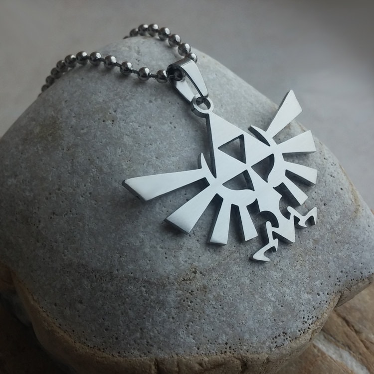 Legend of Zelda Stainless Steel Pendant Necklace - Gamer Jewelry - Etsy
