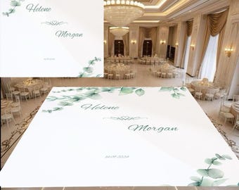 Modern, Rustic, Personalized Wedding Dance Floor Removable Vinyl for ...
