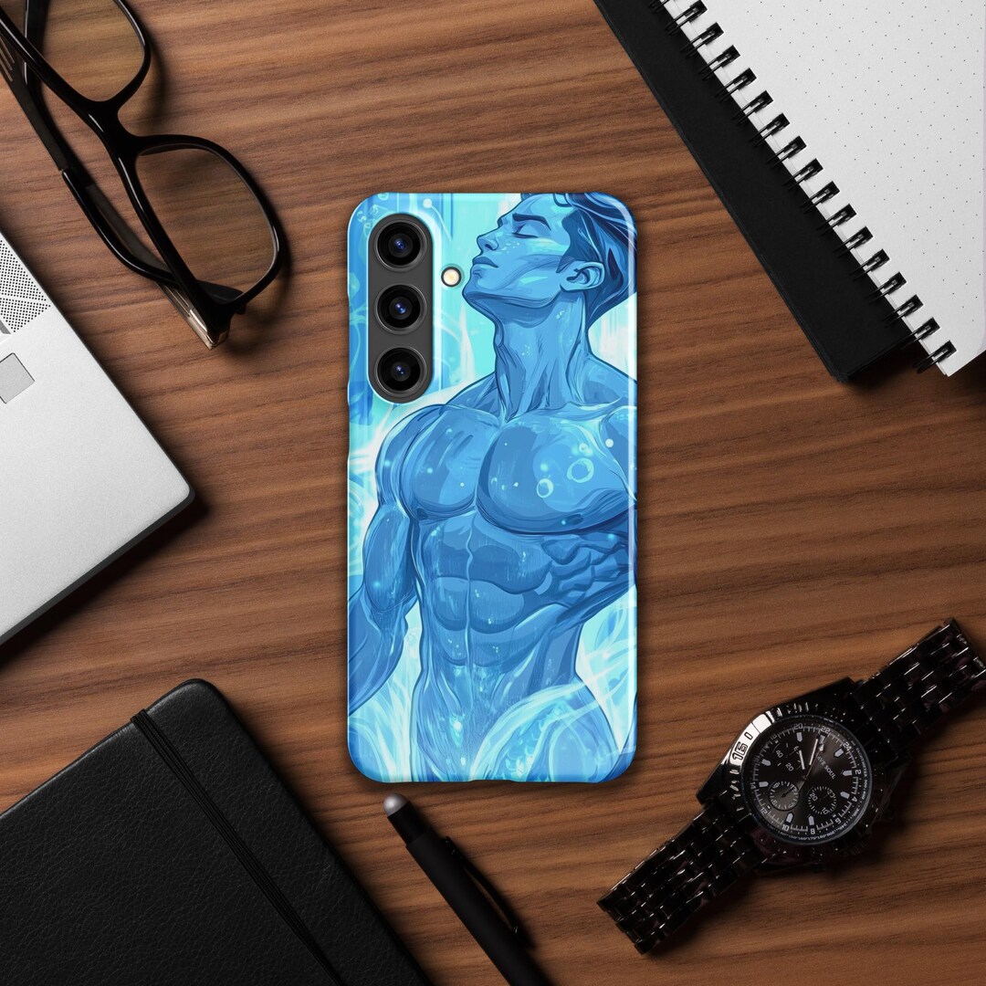Blue Lagoon Merman Dylan Snap-on Samsung Phone Case – Sexy Fantasy Art ...