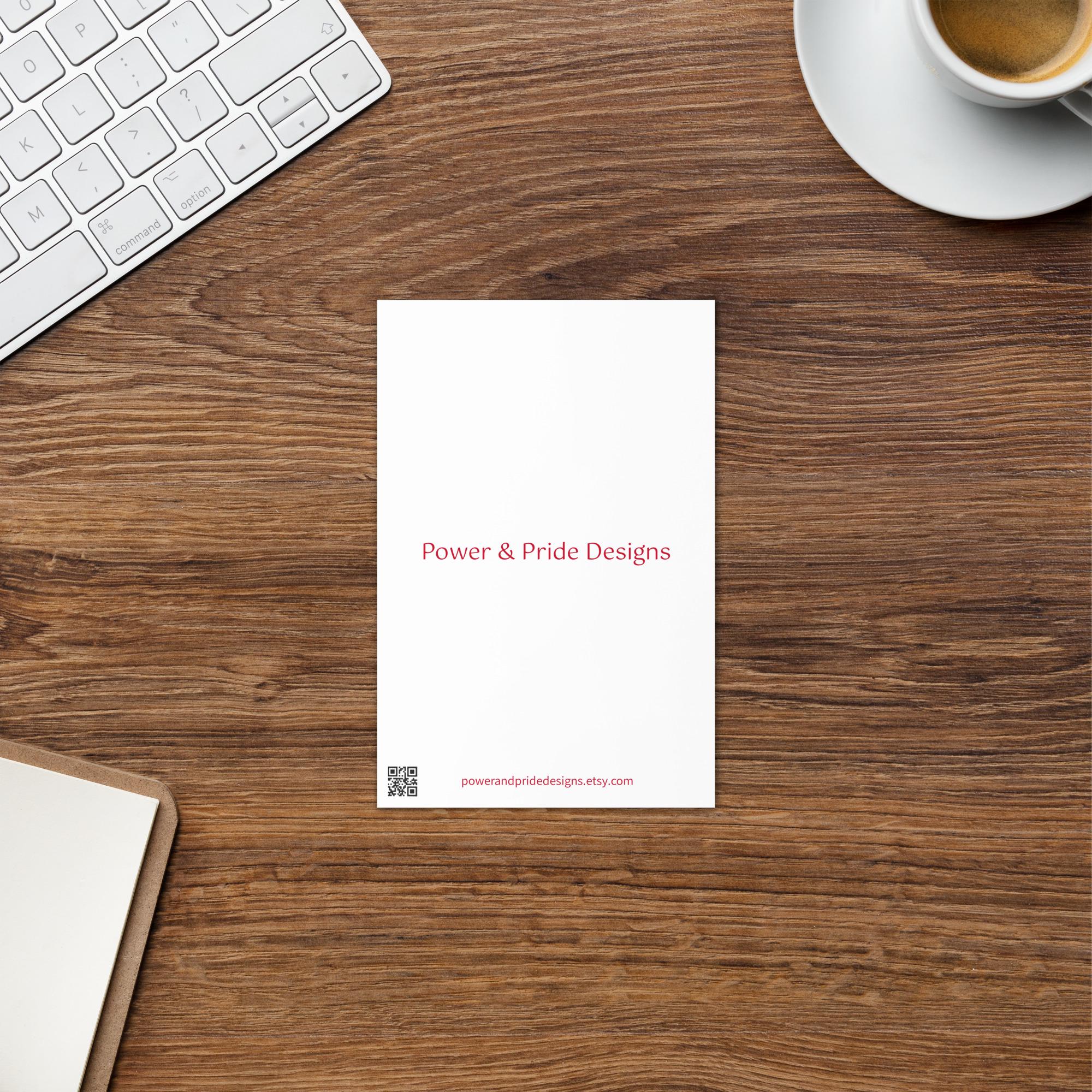 The "veiled Power" Blank Card - Etsy