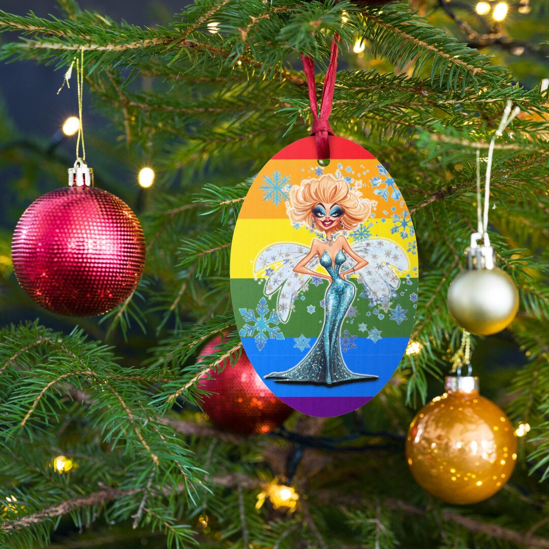 Aurora Snowfall, Fairy drag Queen Frosted Elegance Wooden Pride ...