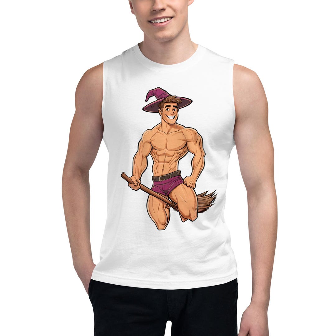 Warlock Brock Halloween Muscle Shirt | Sexy Beefcake Gym Tank | Limited ...