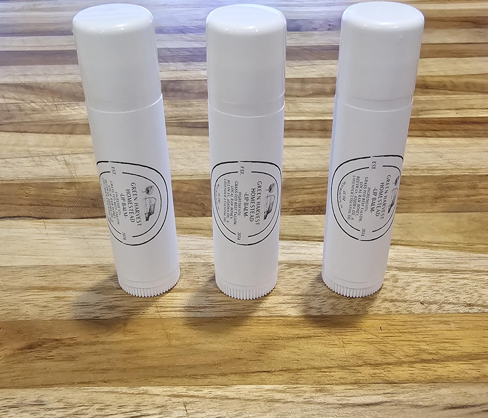 Tallow & Honey Lip Balm- 100% Grass Fed/finished Tallow and Local Raw ...