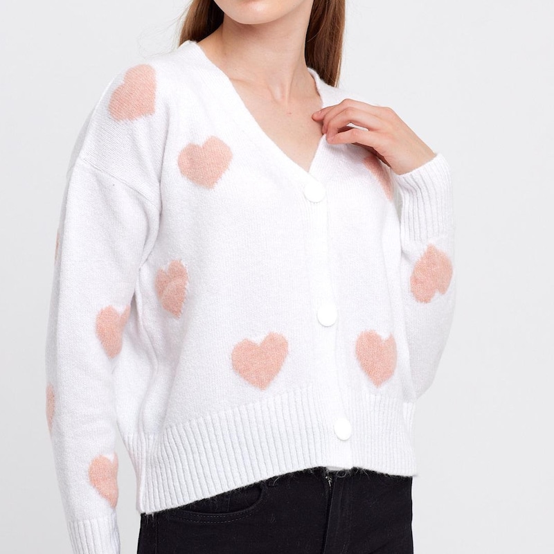 Heart Cardigan - Etsy