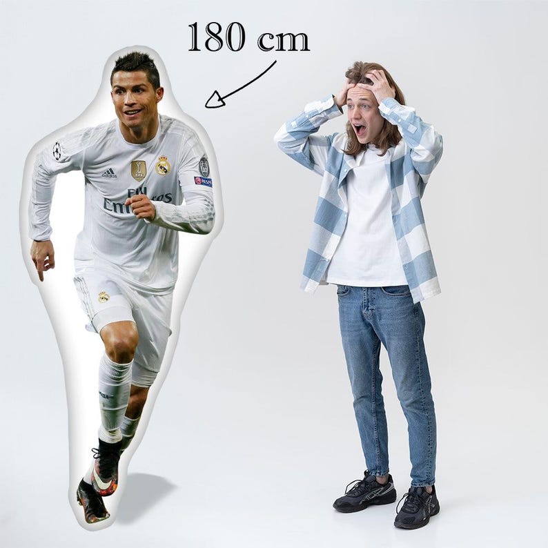 Life Size Cristiano Ronaldo 3D Pillow A Legendary Tribute for Football ...