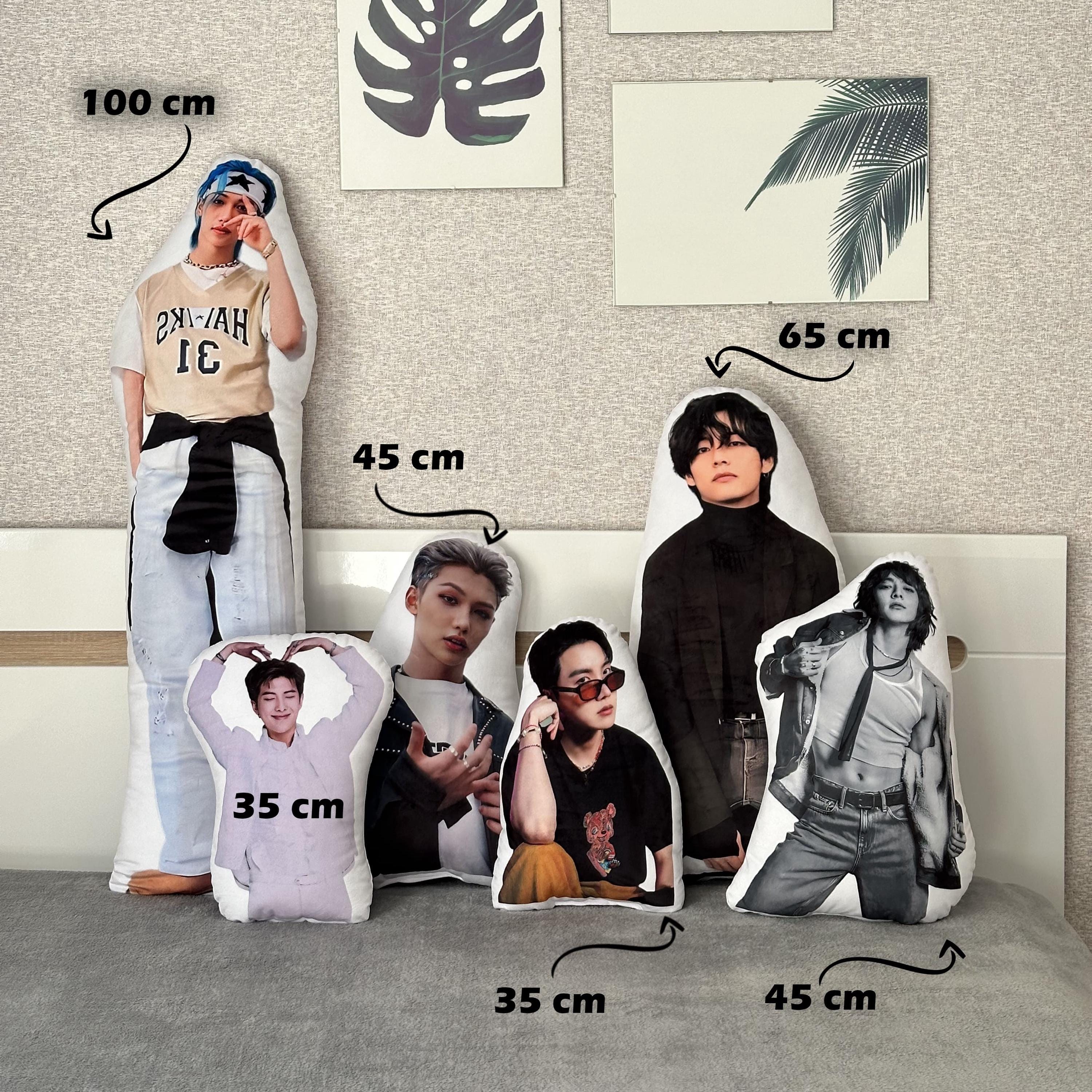 Custom K-pop Picture Pillow, Personalized Gift for K-pop Fan, Stray ...