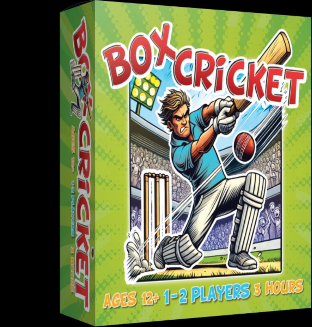 Box Cricket Printable Game - Etsy