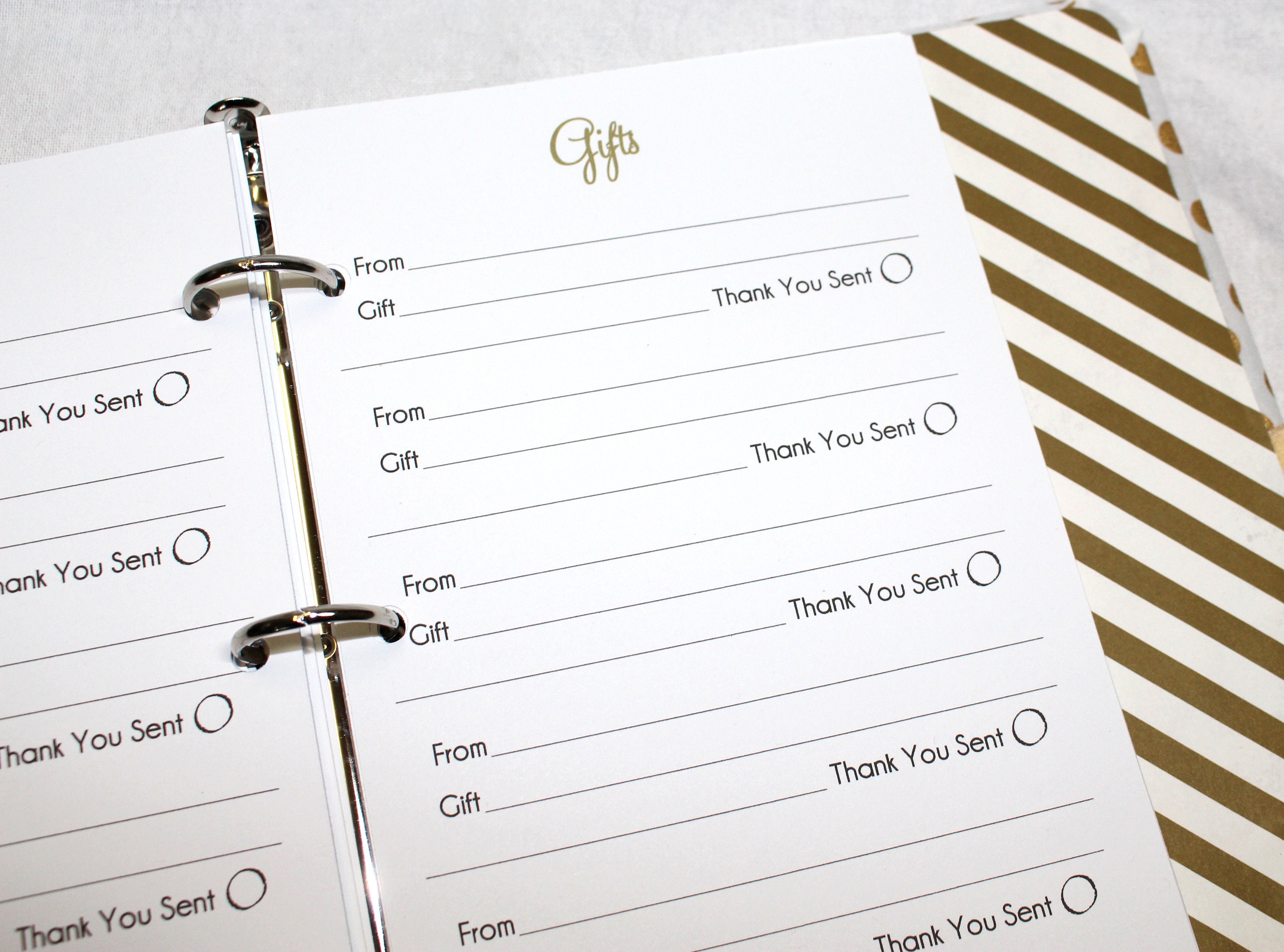 Gift Log Gift Recording Book Bridal Shower Gift Recording | Etsy