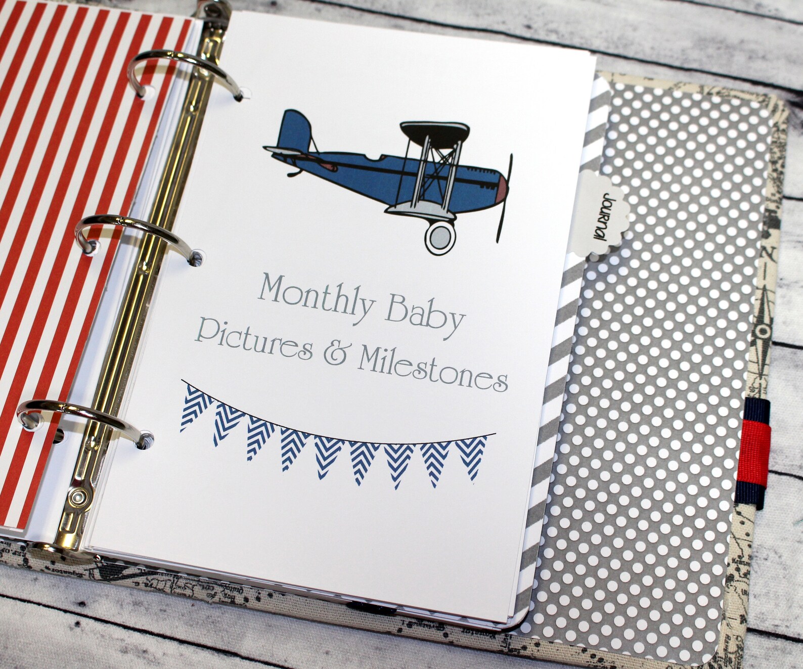 BABY Journal Baby Memory Book Monthly Milestones Baby Boy | Etsy