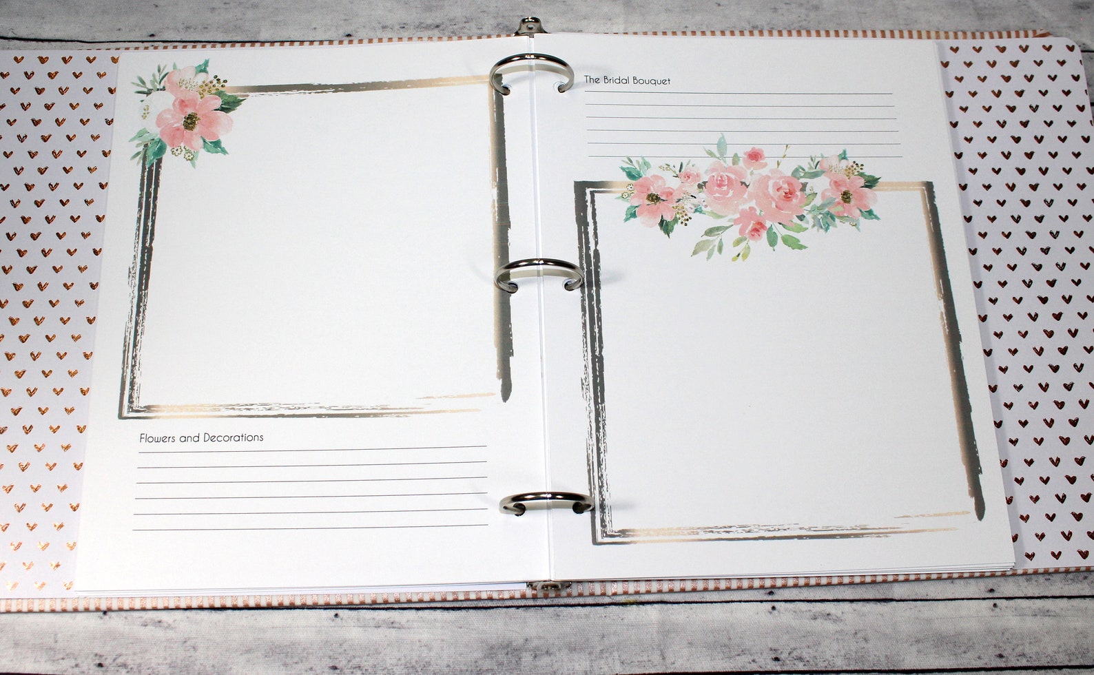 Wedding Memory Book Wedding Scrapbook Rose Gold Wedding - Etsy