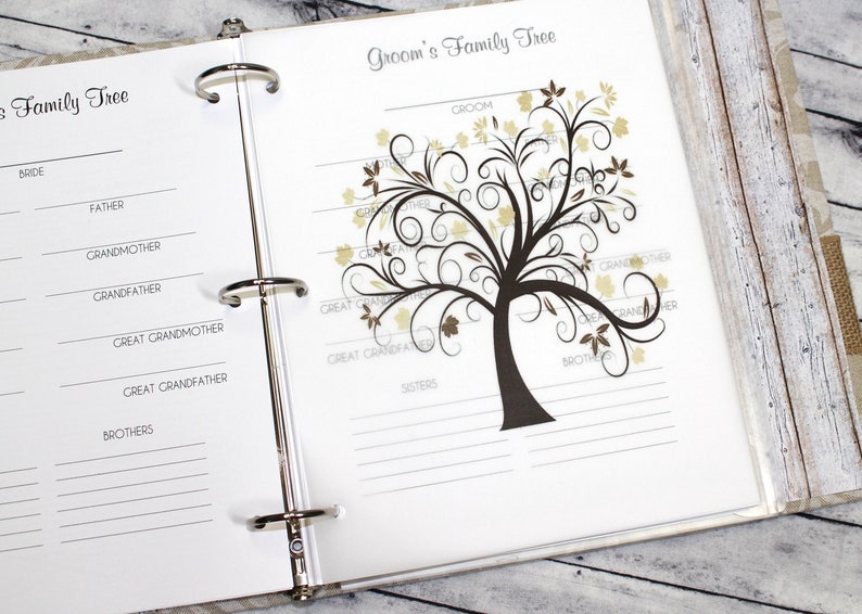 Rustic Wedding Scrapbook, Wedding Memory Book, Wedding Keepsake Book ...