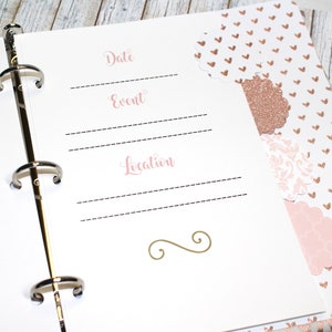 Gift Log, Gift Recording Book, Rose Gold Bridal Shower, Wedding Gift ...