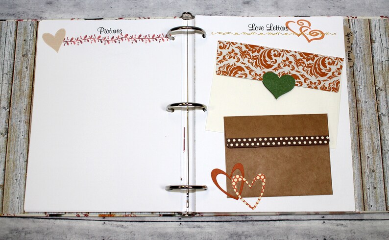 Wedding MEMORY Book Wedding Scrapbook Fall Wedding Album | Etsy