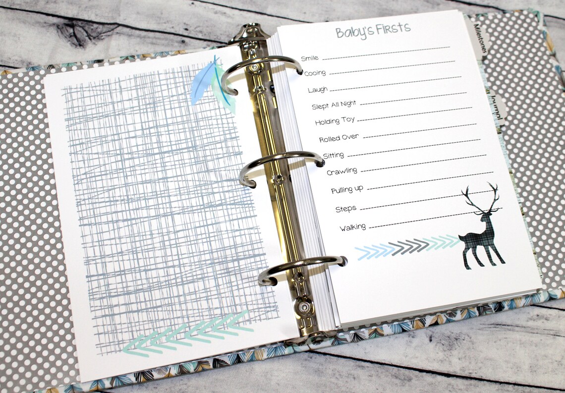 Baby Journal Baby Memory Book Baby Boy Baby Book Tribal | Etsy