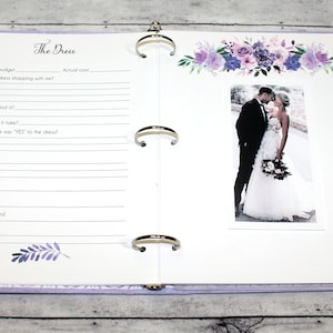 Wedding Memory Book, Purple Wedding Guest Book, Lilac, Lavender, Bridal ...