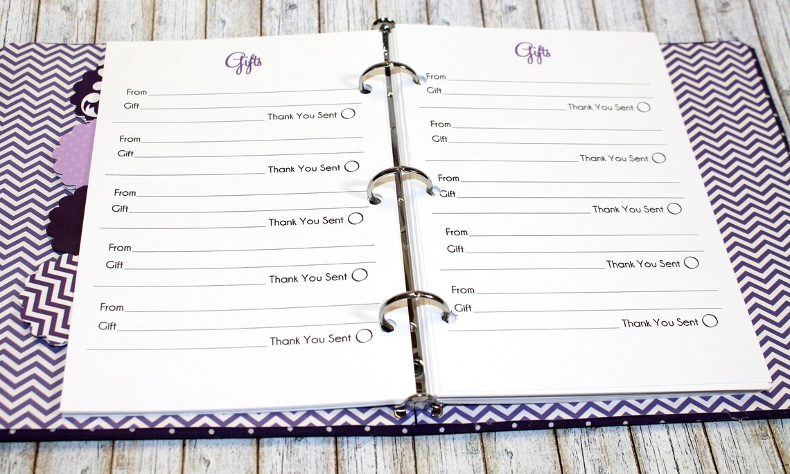 Gift Recording Book Gift Log Bridal Shower Book Wedding | Etsy