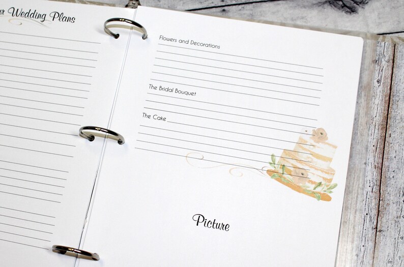 Rustic Wedding Scrapbook, Wedding Memory Book, Wedding Keepsake Book ...