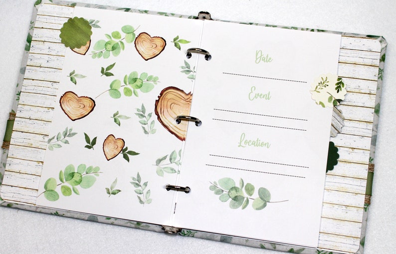 Bridal Shower Gift Log, Wedding Gift Book, Rustic Bridal Shower Guest ...