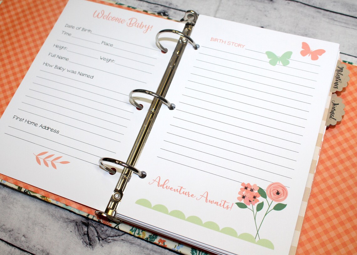 Baby Memory Book Baby Journal Baby Book Baby Girl Baby - Etsy