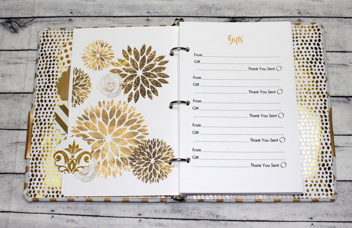 Gift Log, Gift Recording Book, Bridal Shower Gift Recording Book ...