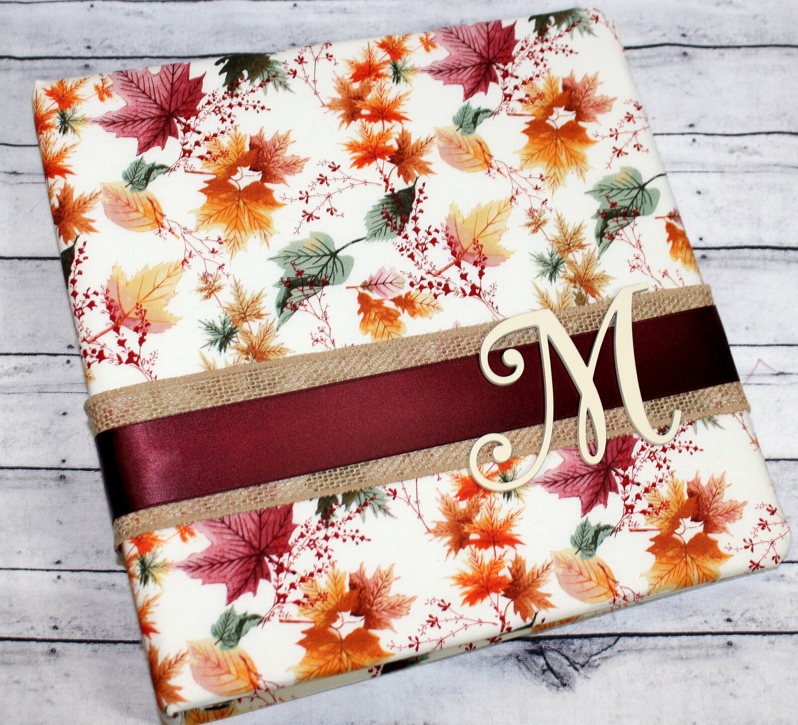 Wedding MEMORY Book Wedding Scrapbook Fall Wedding Album - Etsy