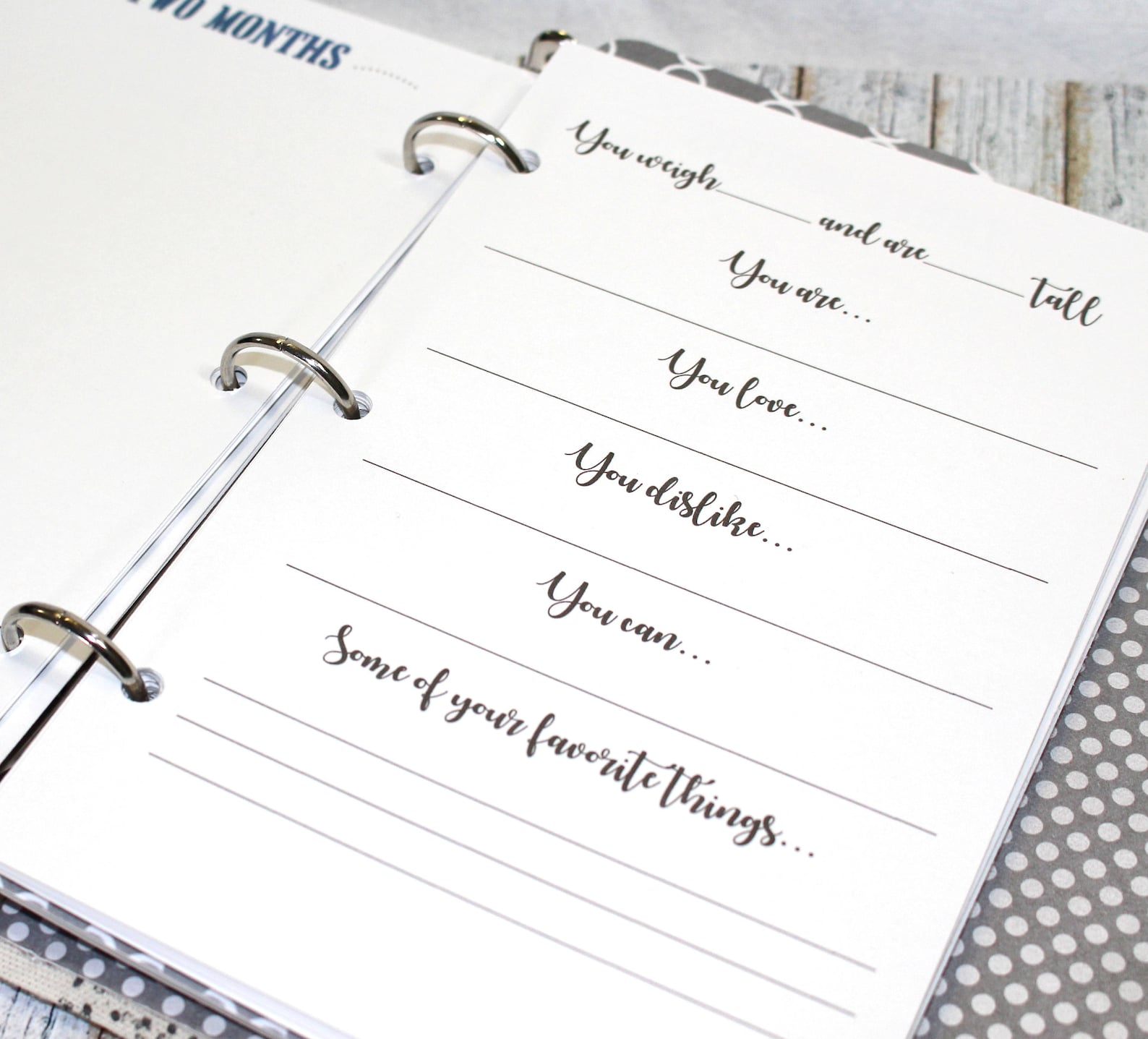 BABY Journal Baby Memory Book Monthly Milestones Baby Boy - Etsy